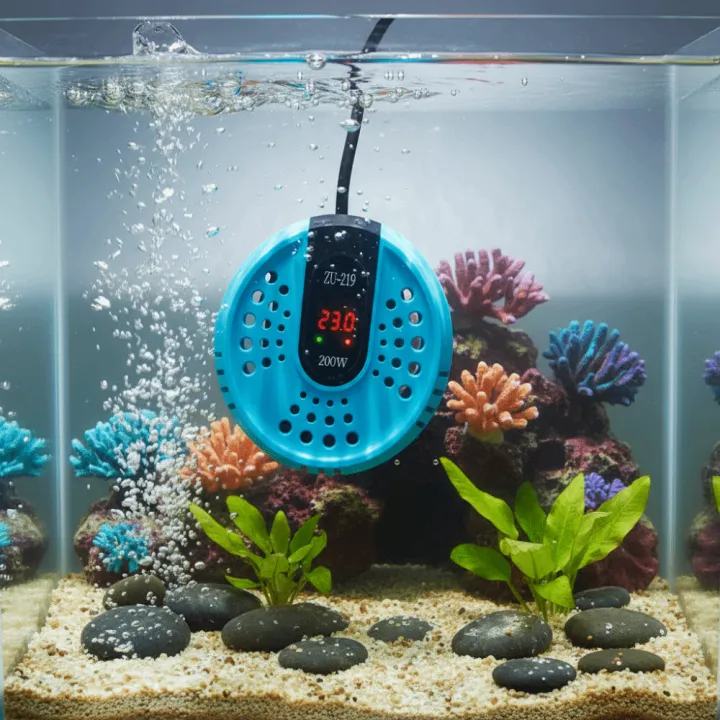 Mini 17-34°C Aquarium Turtle Heater LCD Display Adjustable Mini ...