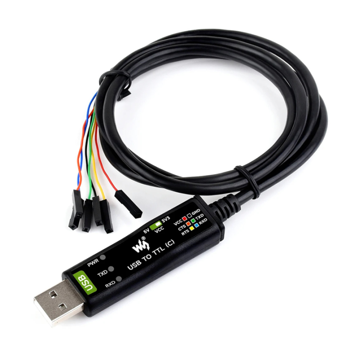 Industrial USB to TTL (C) 6pin Serial Module Cable FT232RNL for 5 Serial Port Debugging Module ...