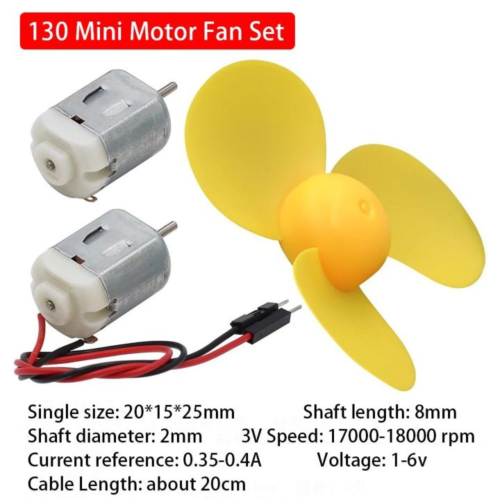 1Set New with Wired 130 Small Motor Kit DC 4WD Four Wheel Drive Motor ...