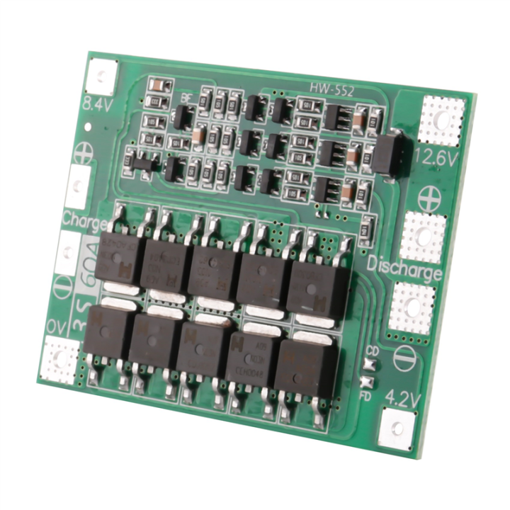 3S 60A Bms Board Lithium Li-Ion 18650 Battery Protection Board With ...