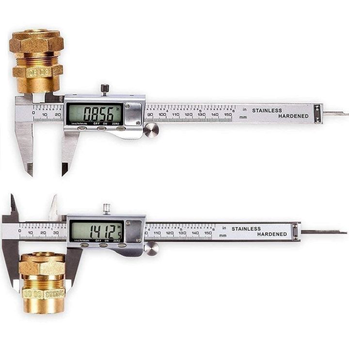Professional Stainless Steel Digital Caliper Tool LCD Screen Easy ...