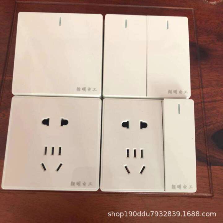 86 Type Surface-Mounted Wall Switch Panel Five-Hole Socket Large ...