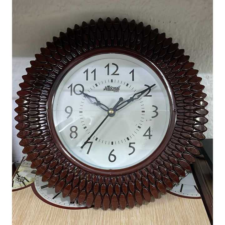Wall Clocks Wood Texture | Daraz.com.np