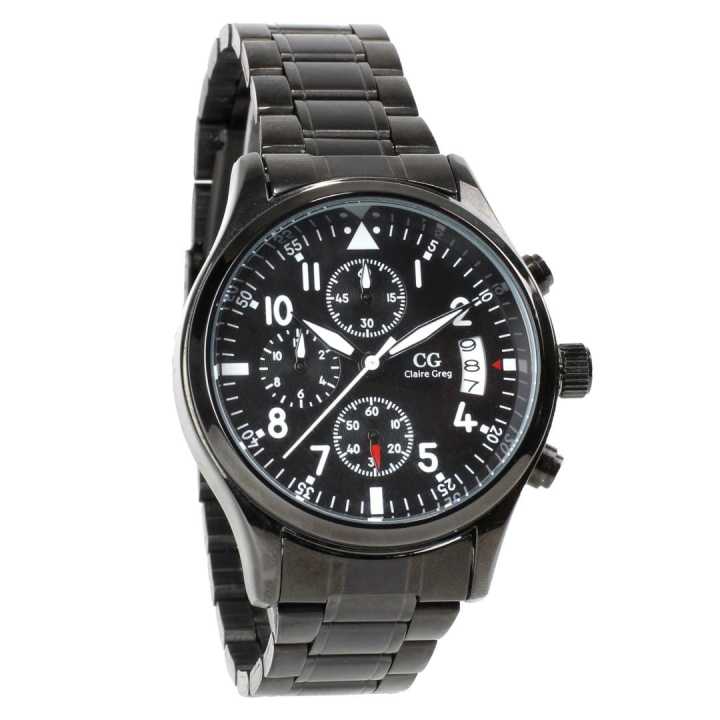 Claire Greg 002 Black Dial Chronograph Watch For Men | Daraz.com.np