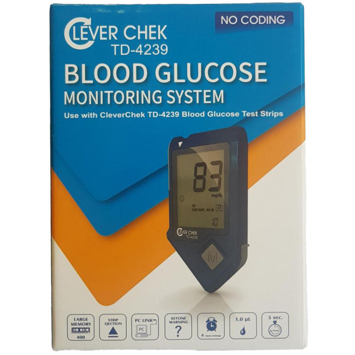 C lever Chek Blood Glucose Monitoring System Td-4239/Glucose Monitoring ...
