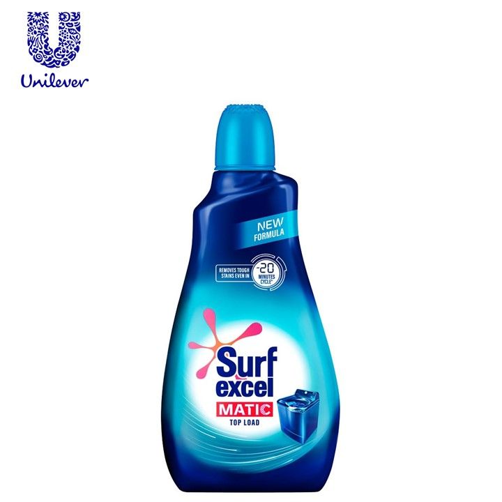 Surf Excel Matic Top Load Liquid Detergent 1 L, Specially designed for ...