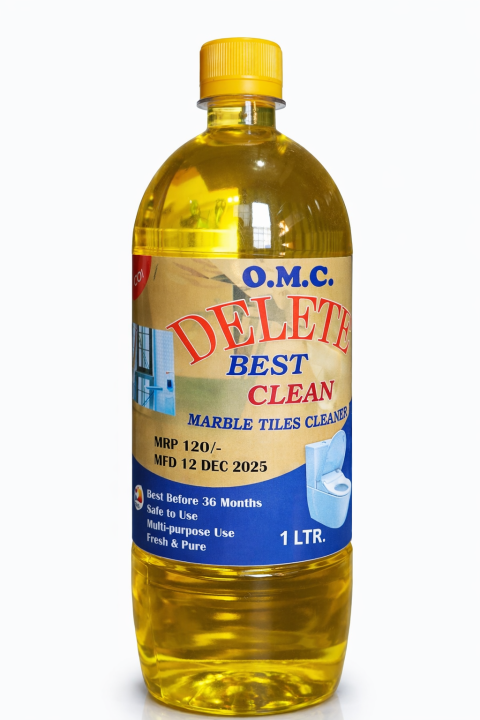O.M.C Delete H.C.L Marble & Tile Cleaner – Extra Power Formula, 1L (24 ...