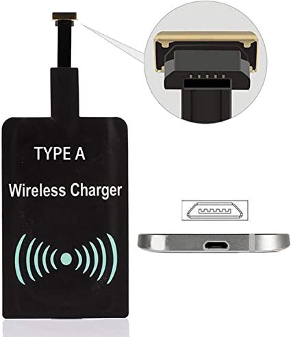 Qi Wireless Charger Receiver Micro USB Type A- Narrow Interface Up ...