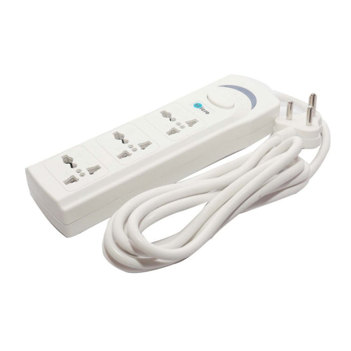 White Micro 3 Way Extension Socket | Daraz.com.np