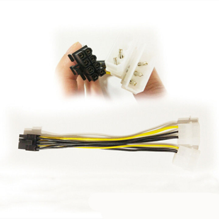 NEW 【Innovative design】8pin To Dual 4pin Video Card Power Cord Y Shape ...
