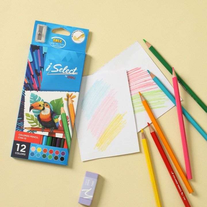 Deli iSelect Pencil Color EC144 12/ 24 Colored Pencil Set | Daraz.com.np
