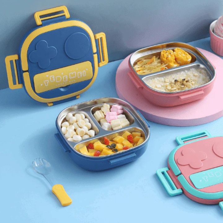 SuperGuard™ Durable Kids Tiffin Box – 3 Compartment Lunch Box | Daraz ...