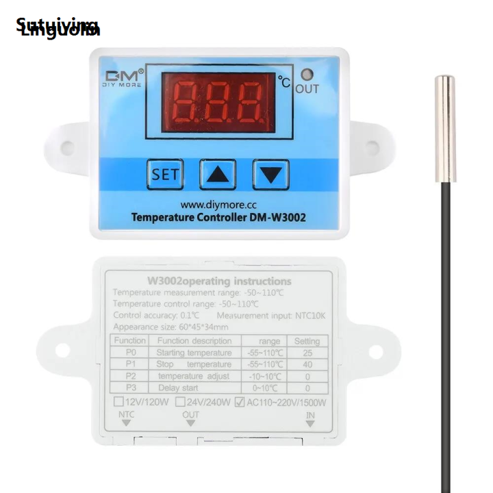 Linguolin New W3002 110V 220V LED Digital Temperature Controller ...
