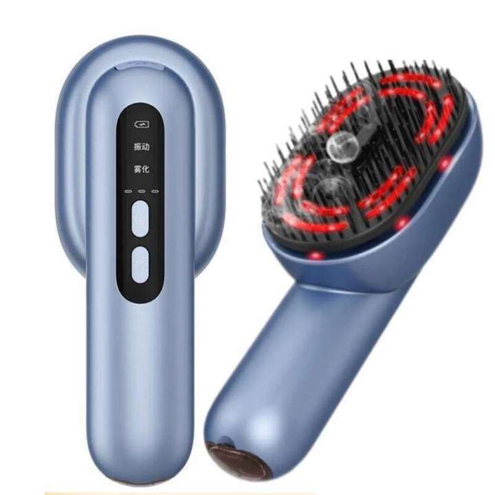 Electric Scalp Massager – Hair Growth & Care Vibration Mist Comb with ...