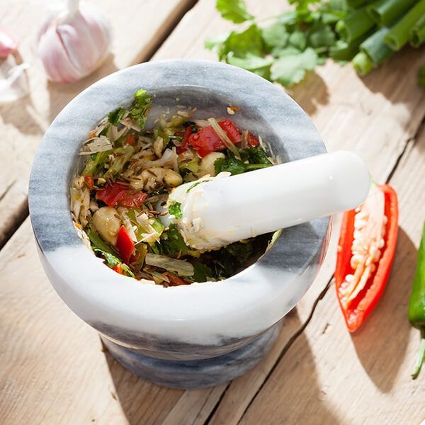 Extra Large Traditional Stone/Marble Heavy Weight Mortar and Pestle in ...