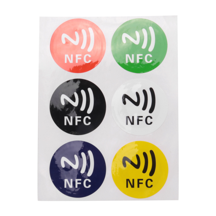 6Pcs Waterproof NFC Smart Tag Stickers Rfid Tag Adhesive Label S3 S4 ...