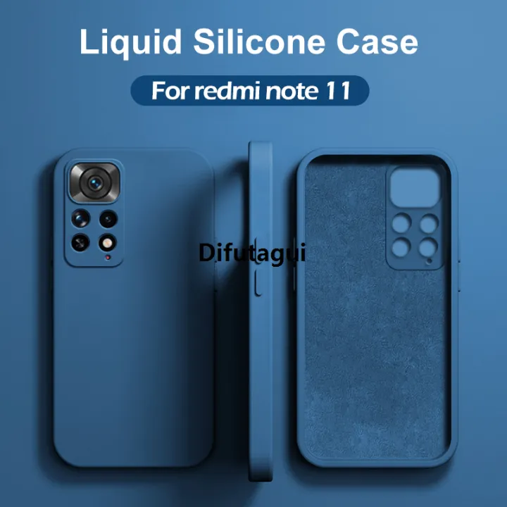 Difutagui Liquid Silicone Phone Case For Xiaomi Redmi Note 10 12C 11 ...