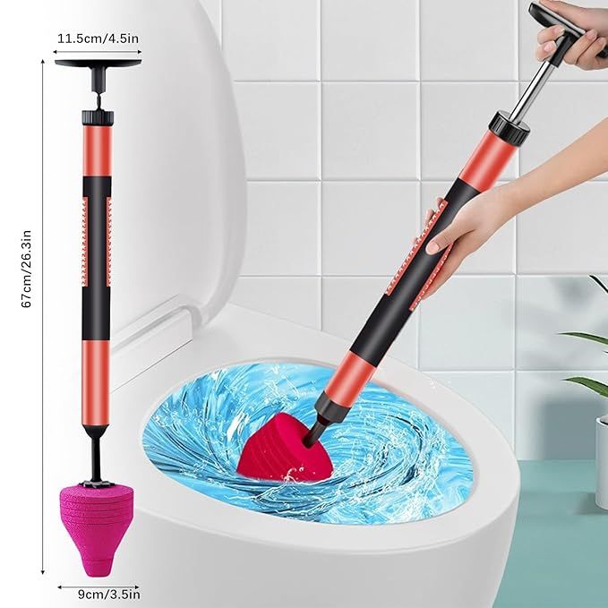 Air Drain Cleaner Multifunctional High Pressure Toilet Plunger Durable ...