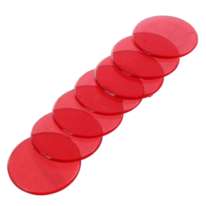 200Pcs Clear Red Plastic Bingo Chips 1.9cm | Daraz.com.np