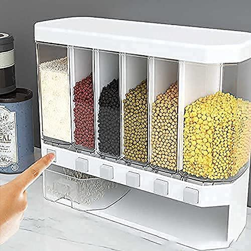 Multiple Dispenser For Cereals, Grain And Pulses । Wall Mounted Food ...