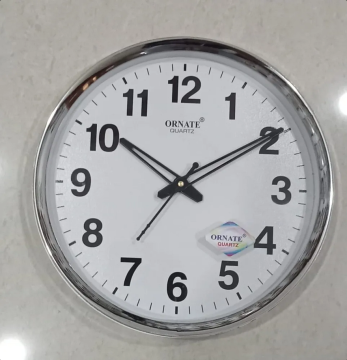 Stainless Steel 1,2,3,4 Numbering Dial Analog Office Wall Clocks ...