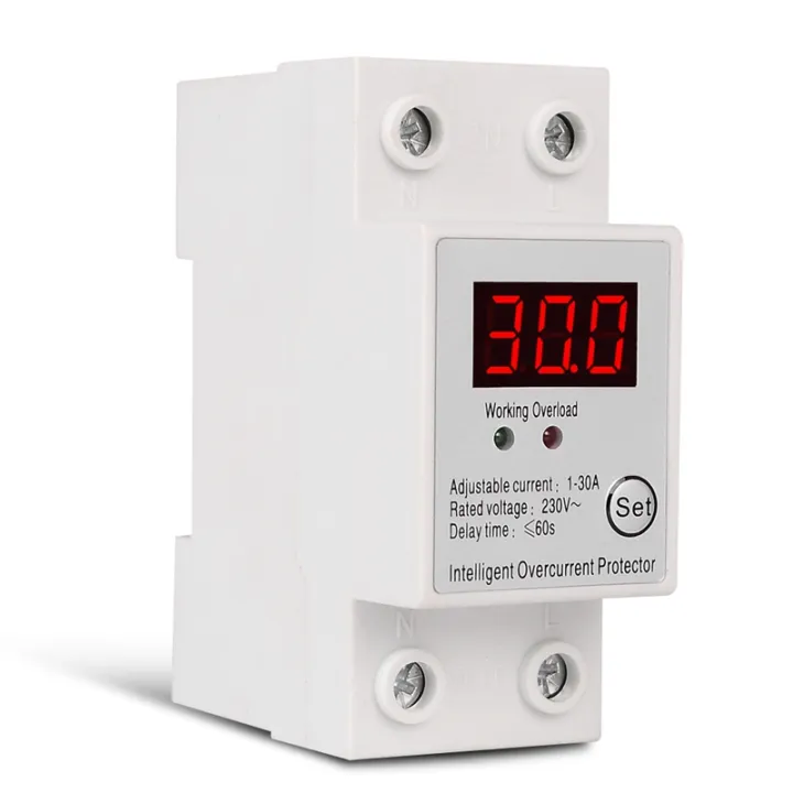 SINOTIMER SAP01-30A 230V Single-Phase Adjustable Current Intelligent ...