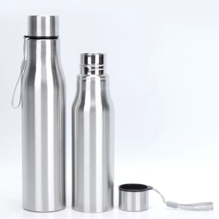 Metal Flask 750ml/1000ml Sports Water Bottles Single-layer Stainless ...