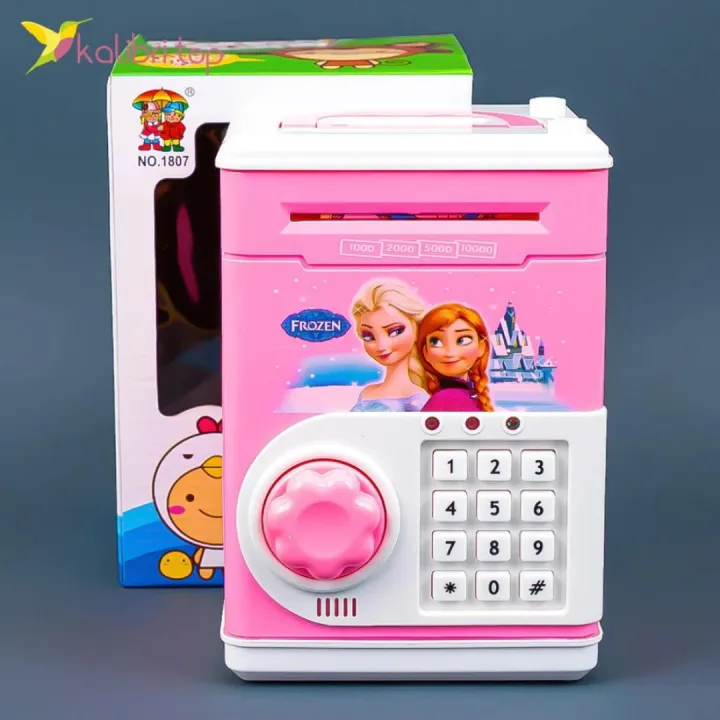 Money &Coin Deposit Box, BANK Toy - Interactive Lights & Music ...