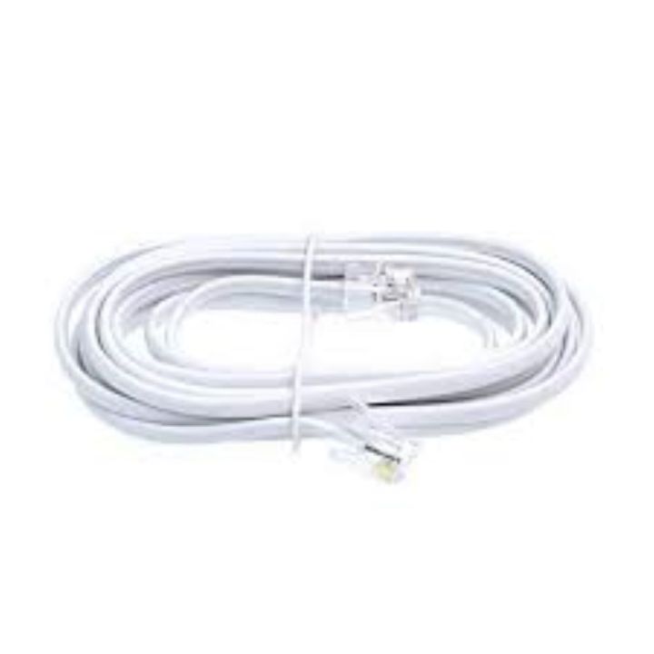 Telephone Extension Cord, RJ11 Plug to Plug Modem Line Cable, 2 Meter ...