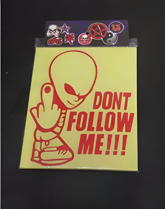 Do Not Follow Me Sticker For Bike And Car | Daraz.com.np