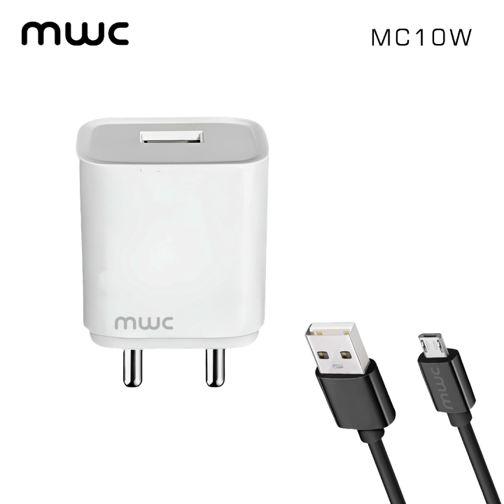 MWC 10W Fast Charging Adapter With V8 Cable | 2.1A Output | MC-10W | Daraz.com.np