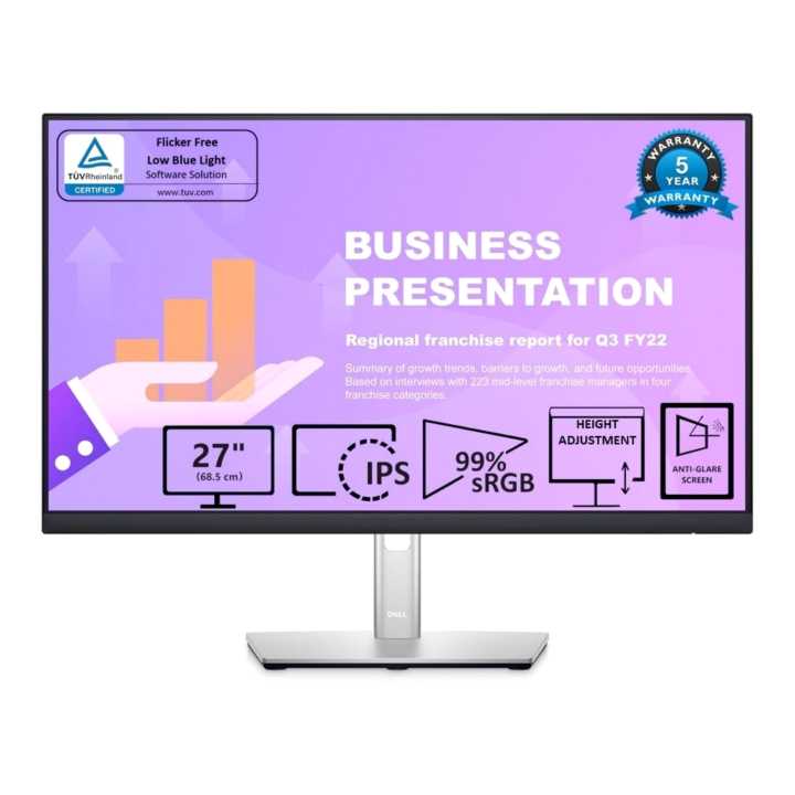 Dell 27 Monitor - P2722H - Full HD 1080p, IPS Technology, 8 ms Response ...