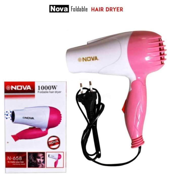 Nova Folding Hair Dryer - 1000 Watt | Daraz.com.np