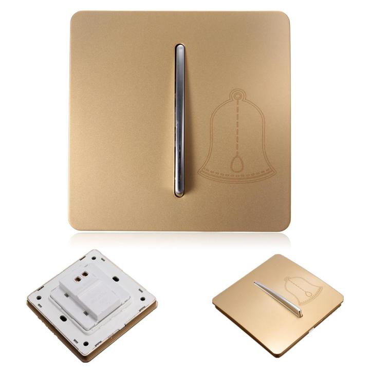 helper 250V 10A Push Button Electronic Wall Mount Panel Door Bell ...