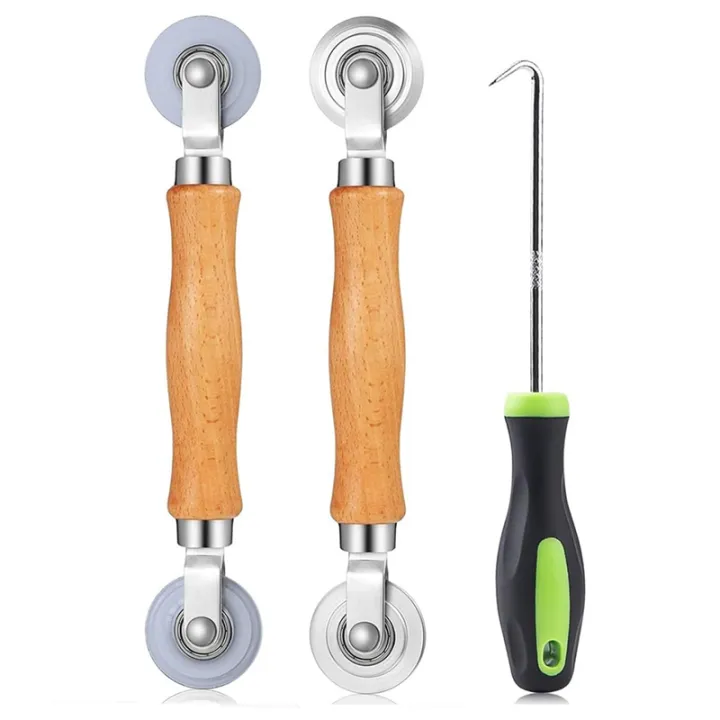 3 Piece Screen Tool Set, Window Screen Spline Roller Tool, Iron ...