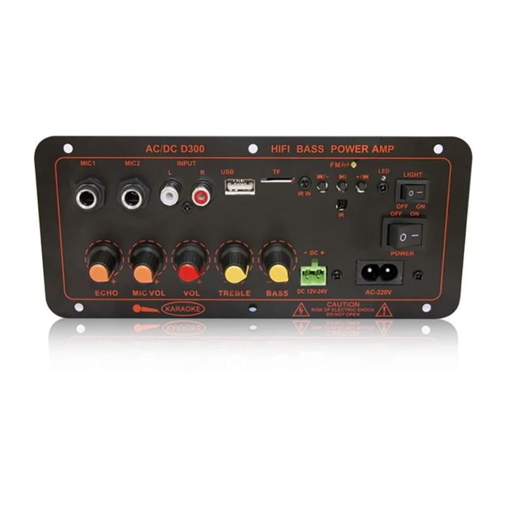 300W Bluetooth Audio Amplifier Board D300 Subwoofer Dual Microphone ...
