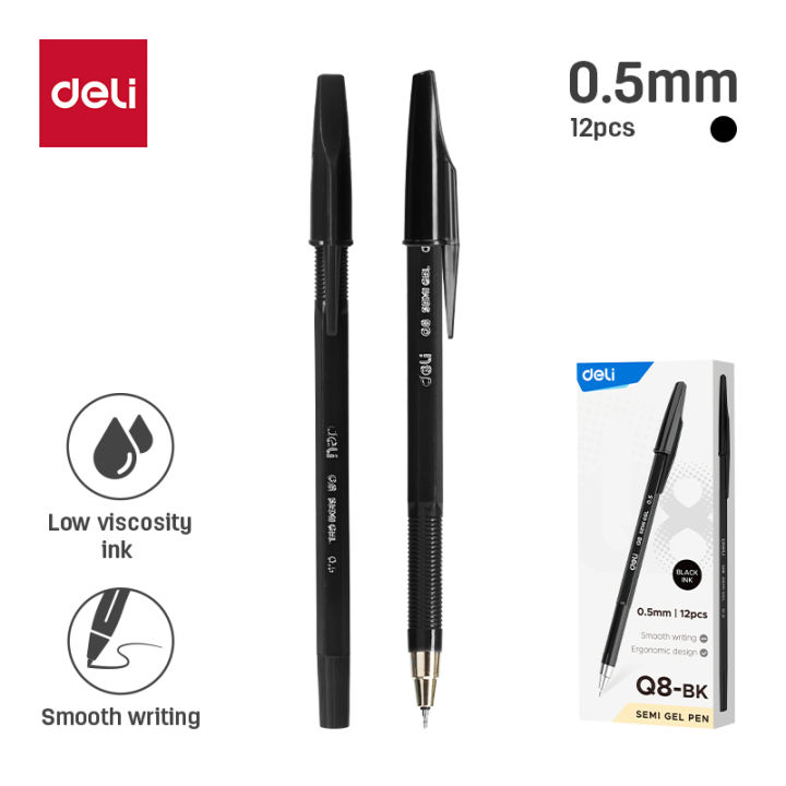 Deli Think Semi Gel Pen EQ8 ( pack of 12/ Box ) | Daraz.com.np