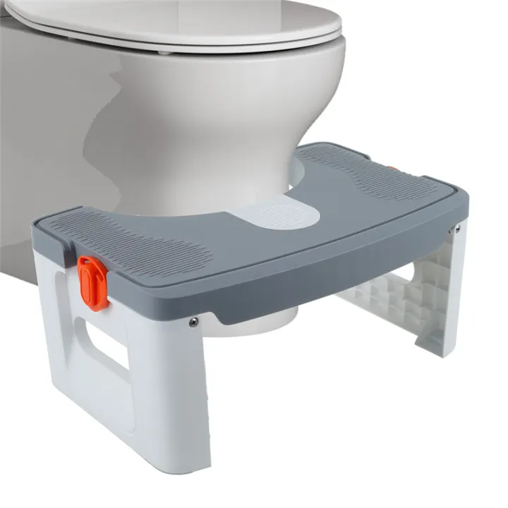 Portable Foldable Toilet Stool for Bathroom Nonslip Squat Stool ...