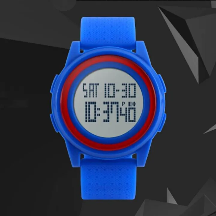 SKMEI 1206 Ultra Slim Sporty Digital Watch For Men - Blue | Daraz.com.np