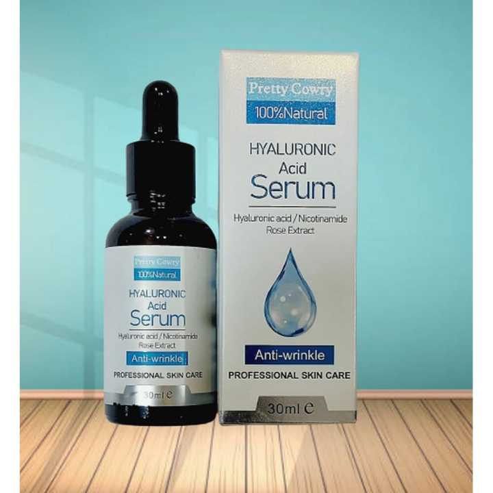 Pretty Cowry Hyaluronic Acid Serum With Nicotinamide And Rose Extract ...