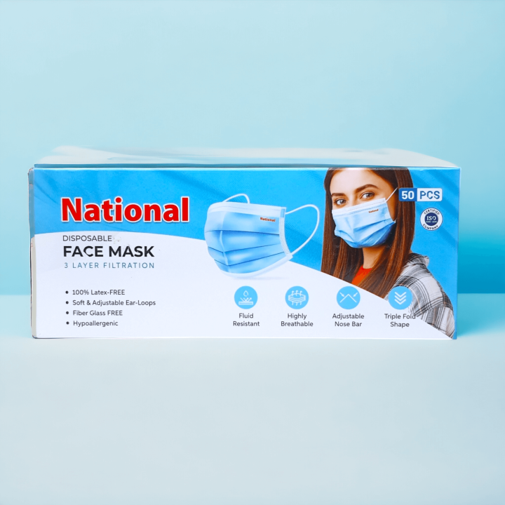 National Surgical Face Mask With Melt Blown Filter | BFE 98% | Adult ...