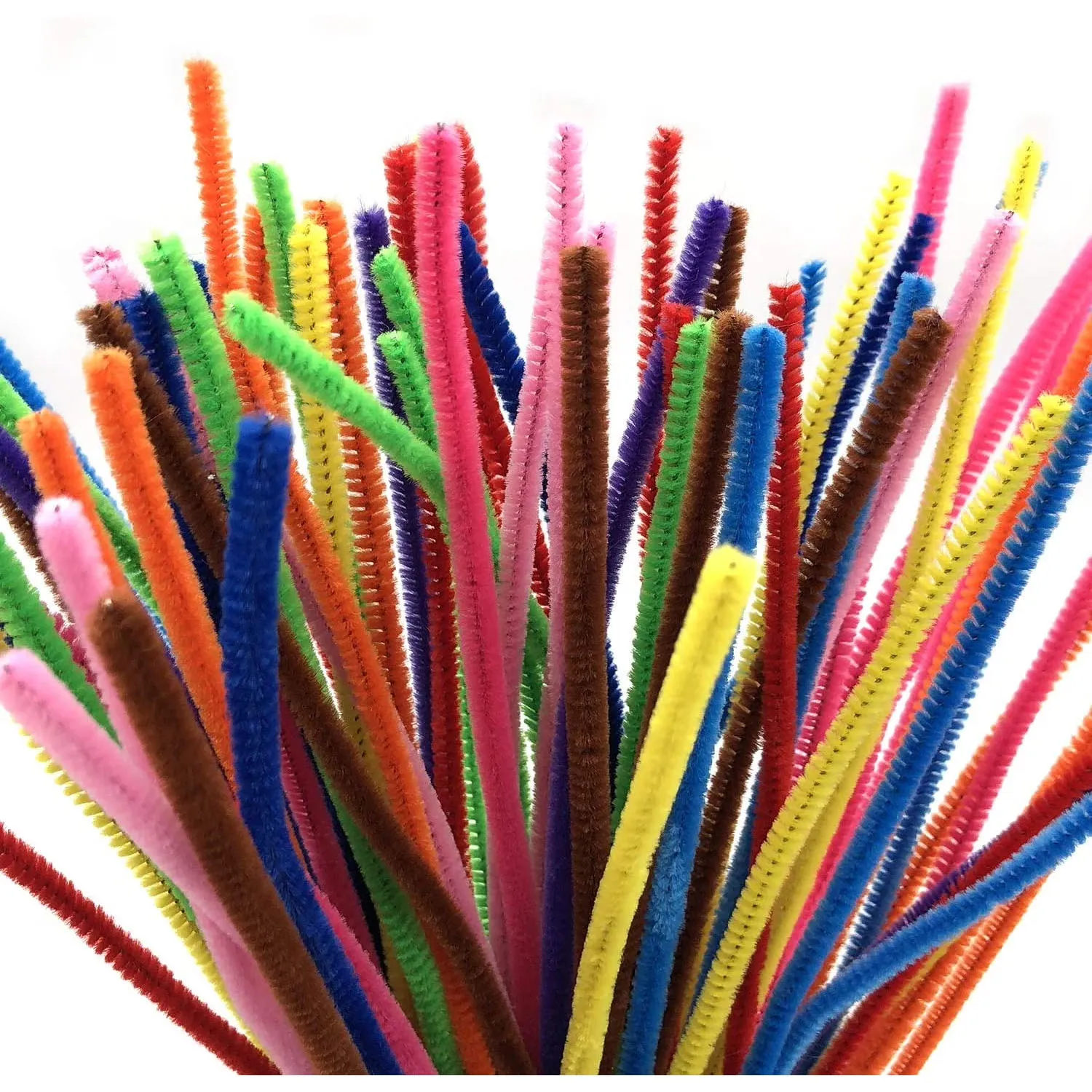 15 pcs pipe cleaner fuzzy wires for craft chenille stems | Daraz.com.np