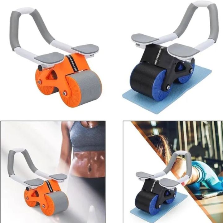 Elbow Support Automatic Rebound Roller Wheel for Abs Workout Core ...