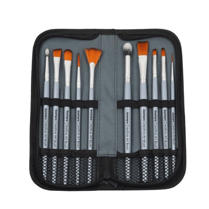 Creative Art Brush with Zipper Bag 10 Pc Set | Daraz.com.np