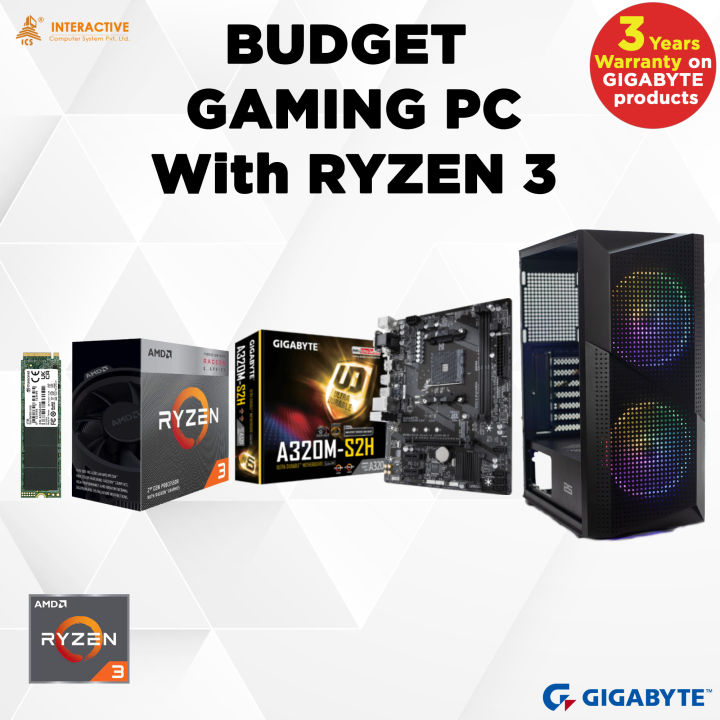 Budget gaming PC with AMD Ryzen 3 3200G | Daraz.com.np