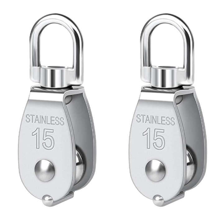 Pulley 304 Stainless Steel Single Pulley Block Small Heavy Duty Swivel ...
