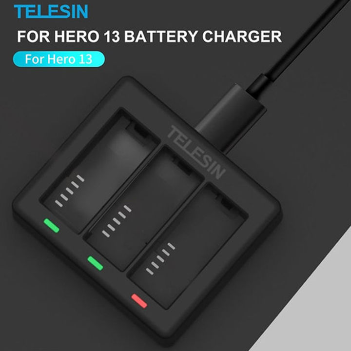 TELESIN 3 Channel Hub Battery Charging Dock for Gopro Hero 13 | Daraz ...
