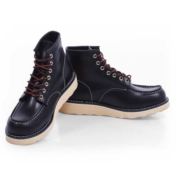 Black Color Leather Lace Up Boot For Men (DD32) | Daraz.com.np
