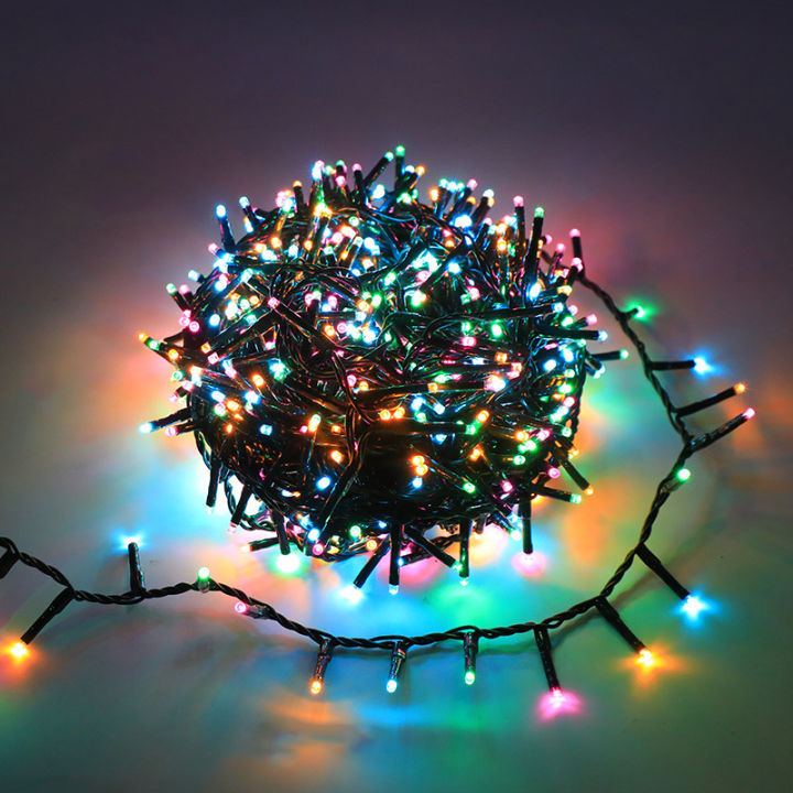 100 Led Multicolor Tihar Decorative Light | Jhilimili Light |10m String ...