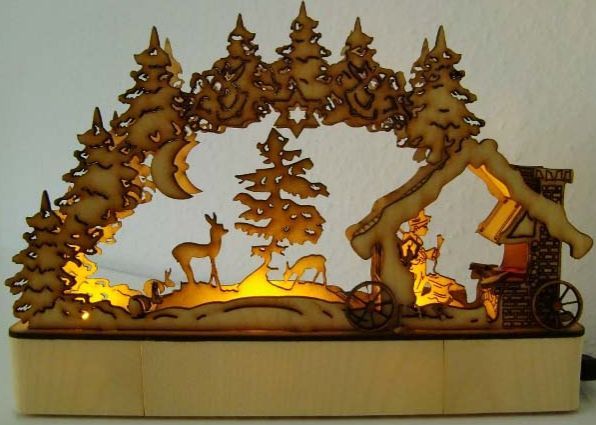 Christmas Laser Cut Shadow Box | Daraz.com.np